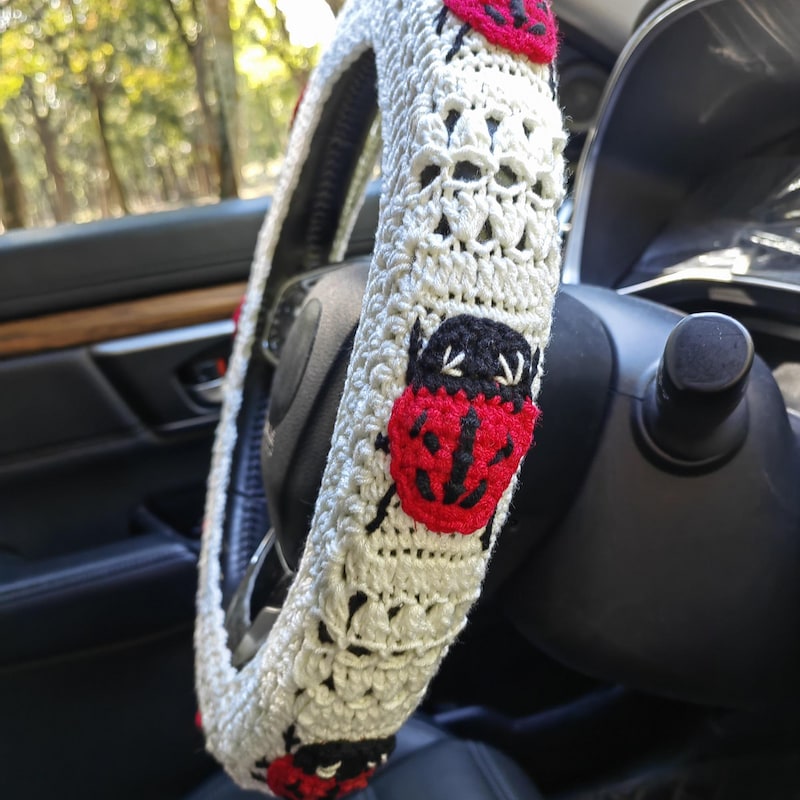 Car Crochet Steering Red - Etsy