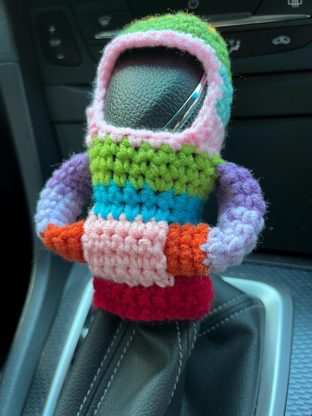 Crochet Gear Shift Hoodie,shifter Knob Cover,knit Shift Knob Hoodie,car ...