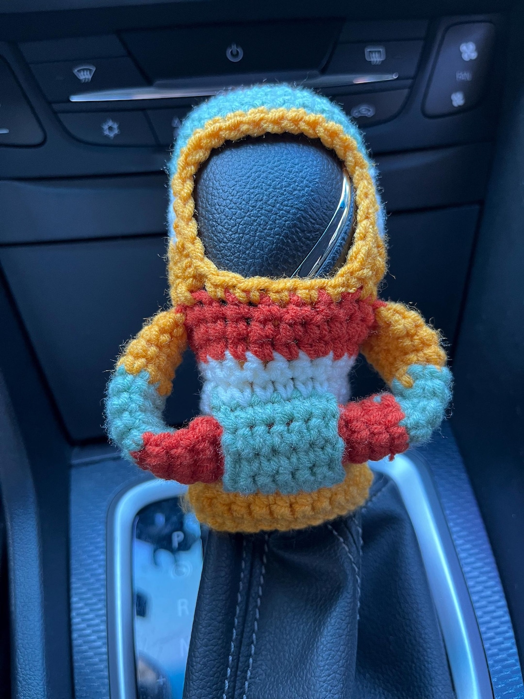 Crochet Car Gear Shift Knob Hoodie: Handmade Car Accessory - Etsy