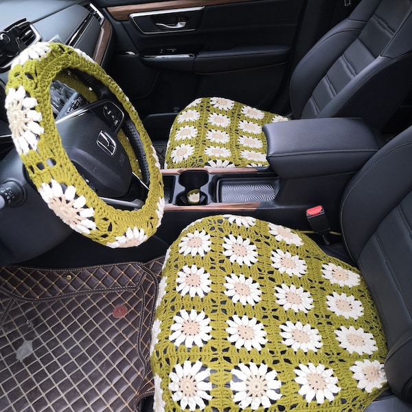 Crochet Car Headrest Cover Pattern - Etsy