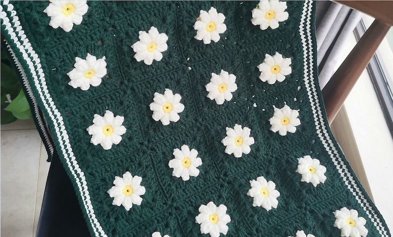 CROCHET TABLE Runnerdaisy Pattern Table Runner Decorative | Etsy