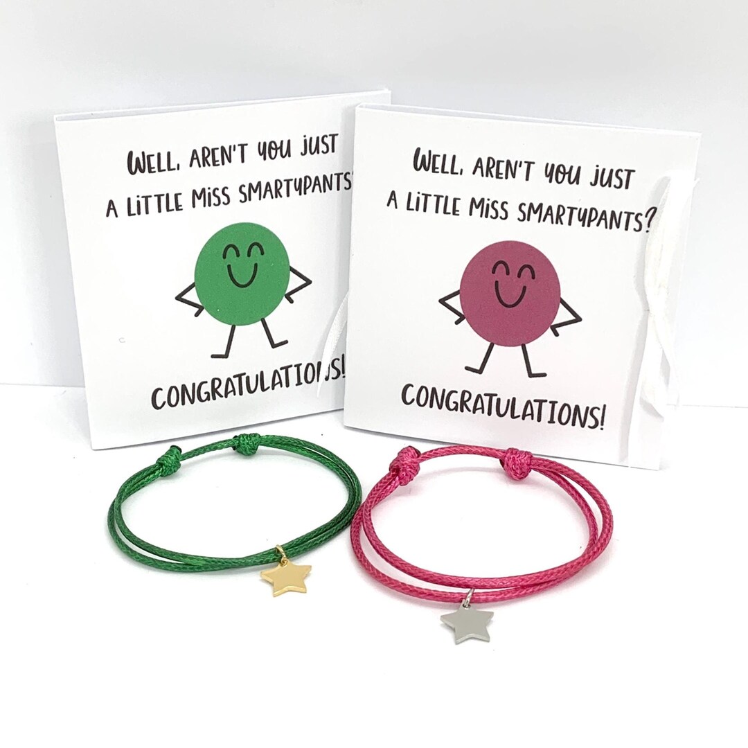 Congratulations Star Bracelet: You Did It Gift, Well Done Motivational ...