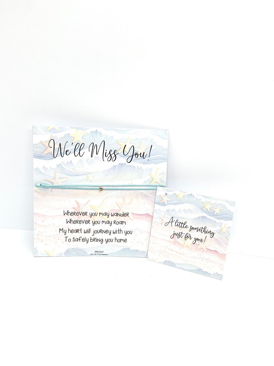 I'll Miss You Travel Bracelet Gift Women Goodbye and Good Luck ...