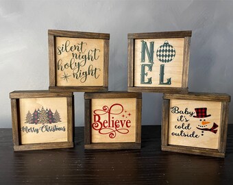 Small Christmas Sign | Etsy