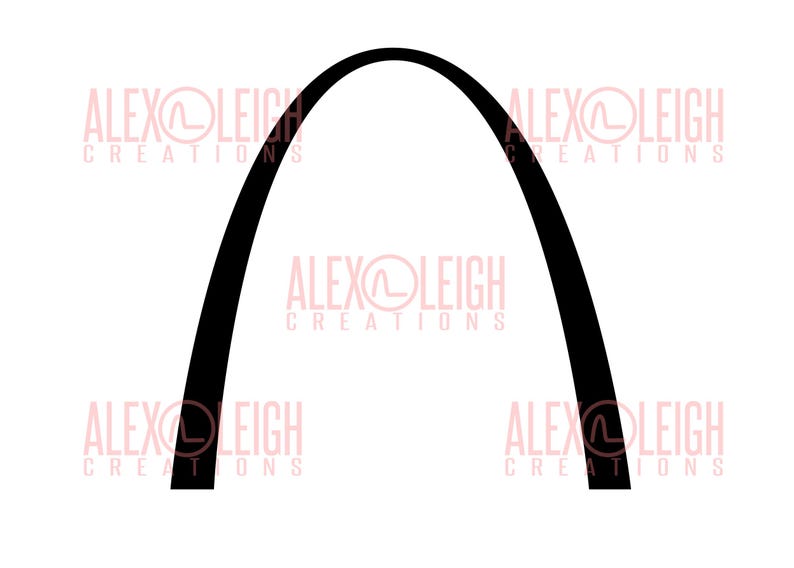 Gateway Arch Simple Outline SVG Instant Download - Etsy