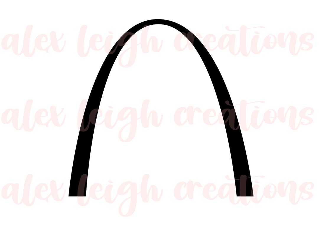 Gateway Arch Simple Outline SVG Instant Download - Etsy