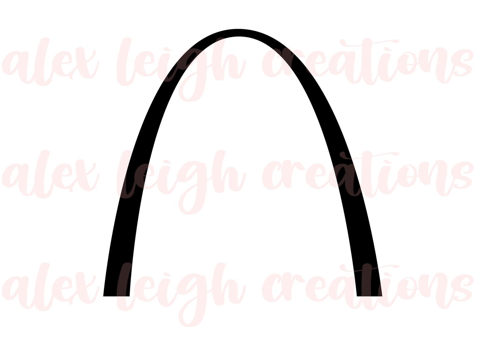 Gateway Arch Simple Outline SVG Instant Download - Etsy Finland
