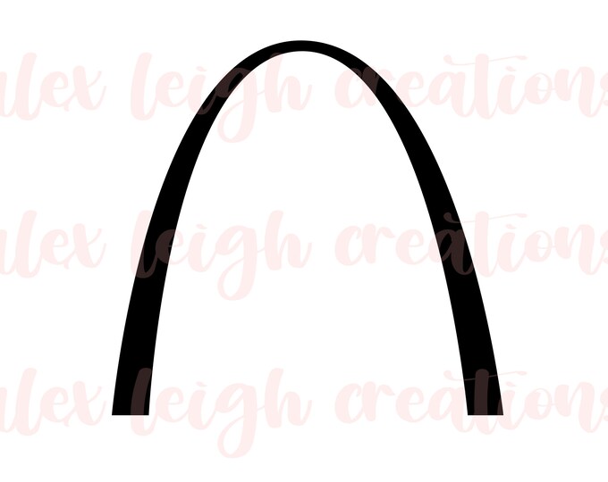 Gateway Arch Simple Outline SVG Instant Download - Etsy