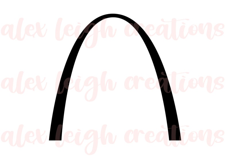 Gateway Arch Simple Outline SVG Instant Download - Etsy