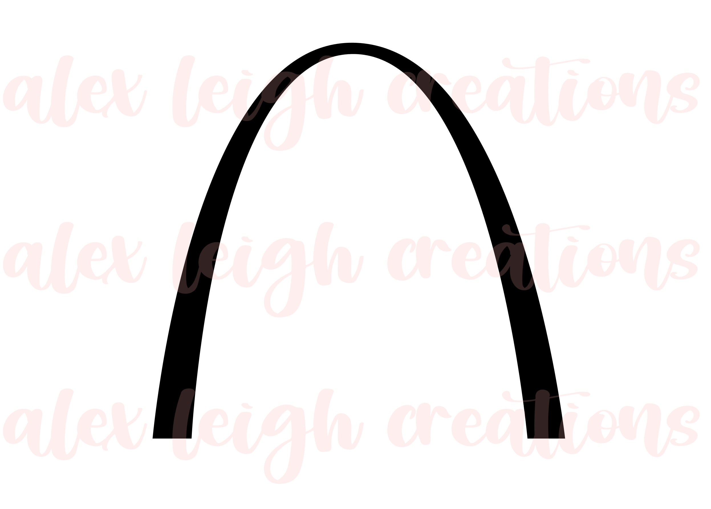 Gateway Arch Simple Outline SVG Instant Download - Etsy