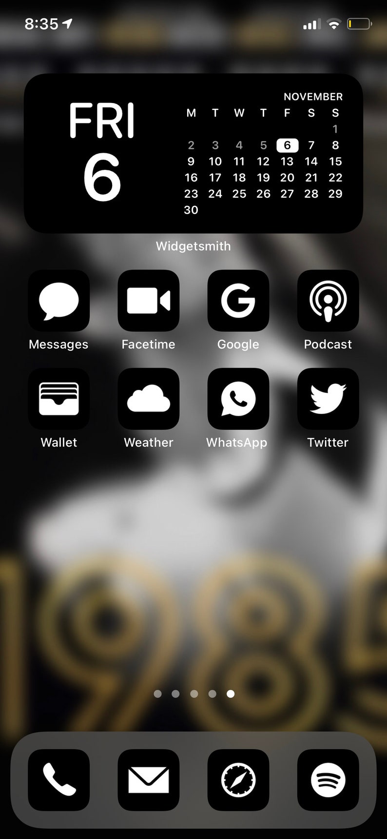 Dark Minimalist Ios Icons - Etsy