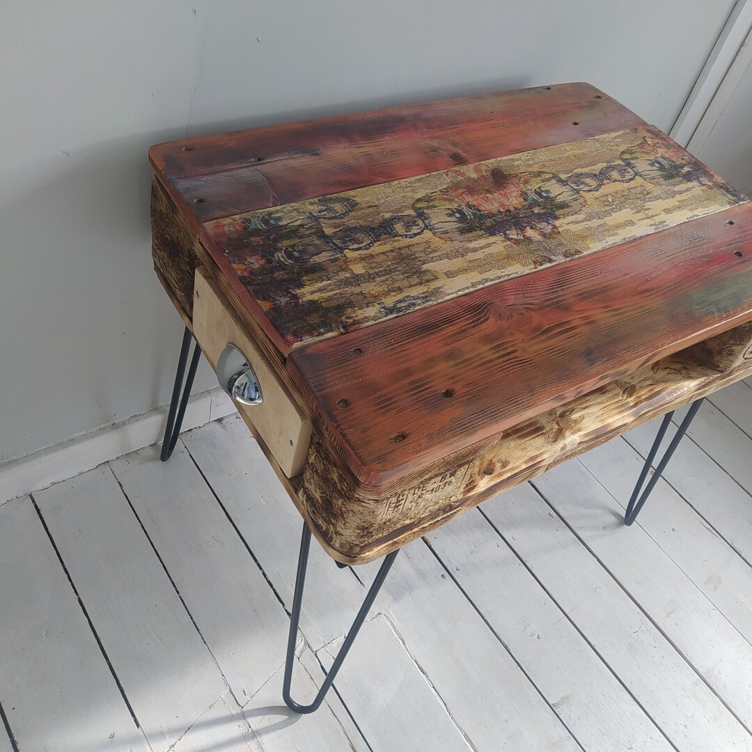 Steampunk Industrial Coffee Table, Side Table. - Etsy