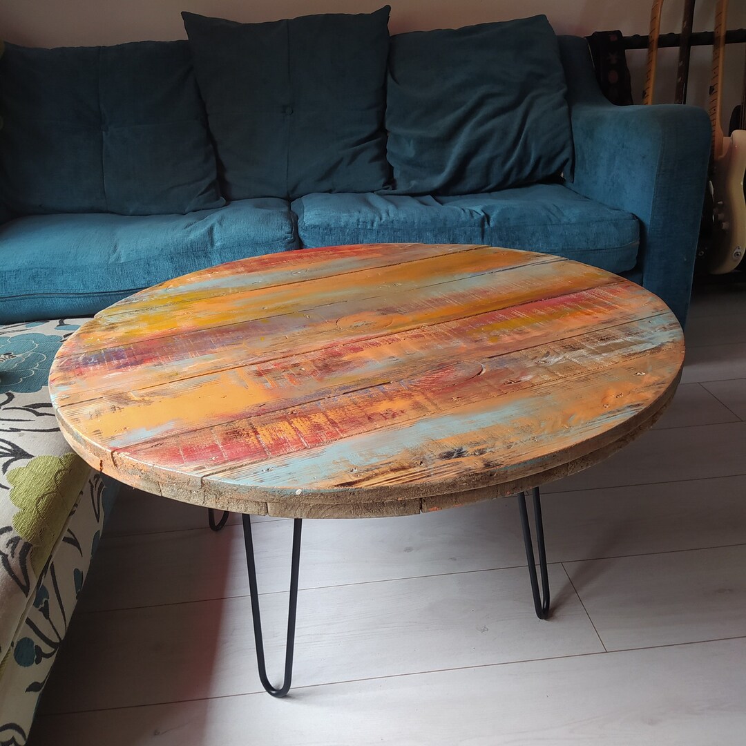 Steampunk Industrial Coffee Table - Etsy UK