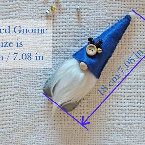 Felt Gnome, DIY Gnome Pattern, Gnome Tutorial PDF With Video Link, DIY Felt Crafts, Christmas ...