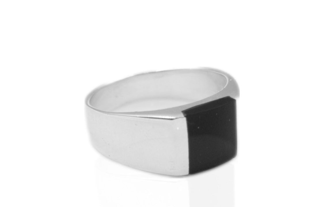 Onyx Man Ring, Black Stone Jewelry, Silver Man Ring, Gift for Him ...