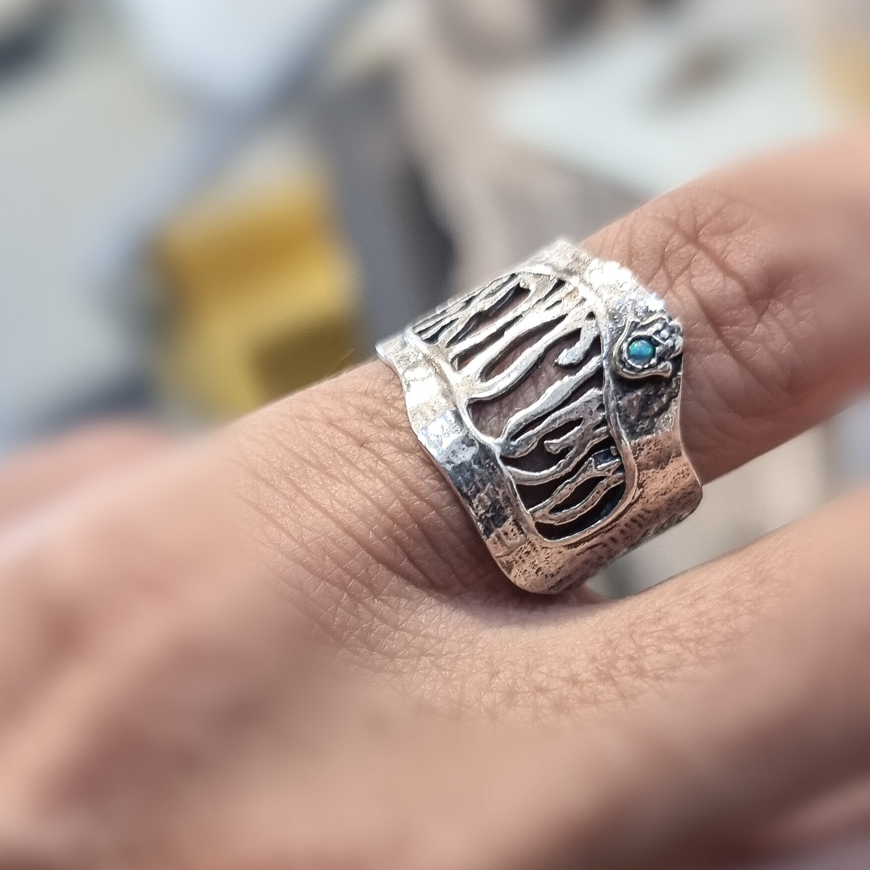 Prayer Ring | Silver Shema Israel Ring | Hebrew Engraved Rings | Israel ...