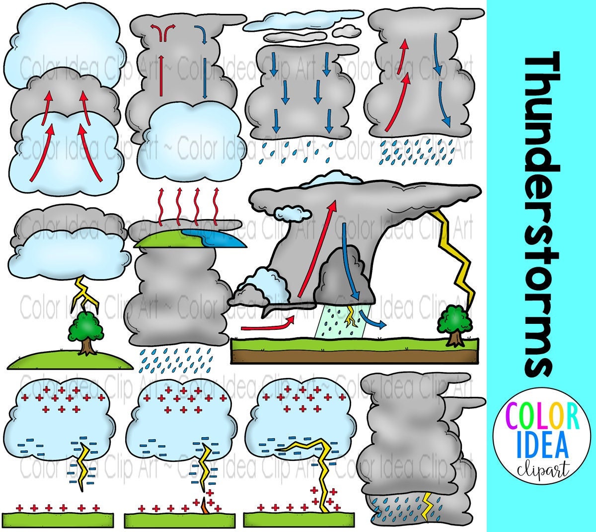 Thunderstorm Diagram For Kids