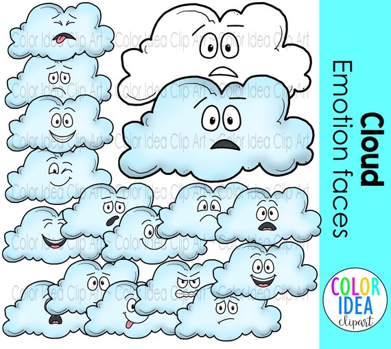 Cloud Face Clip Art
