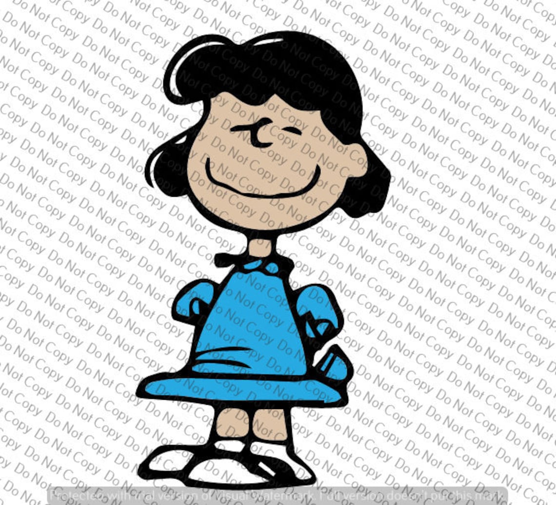 Peanuts Lucy SVG File Cricut Design Space Silhouette Vinyl | Etsy