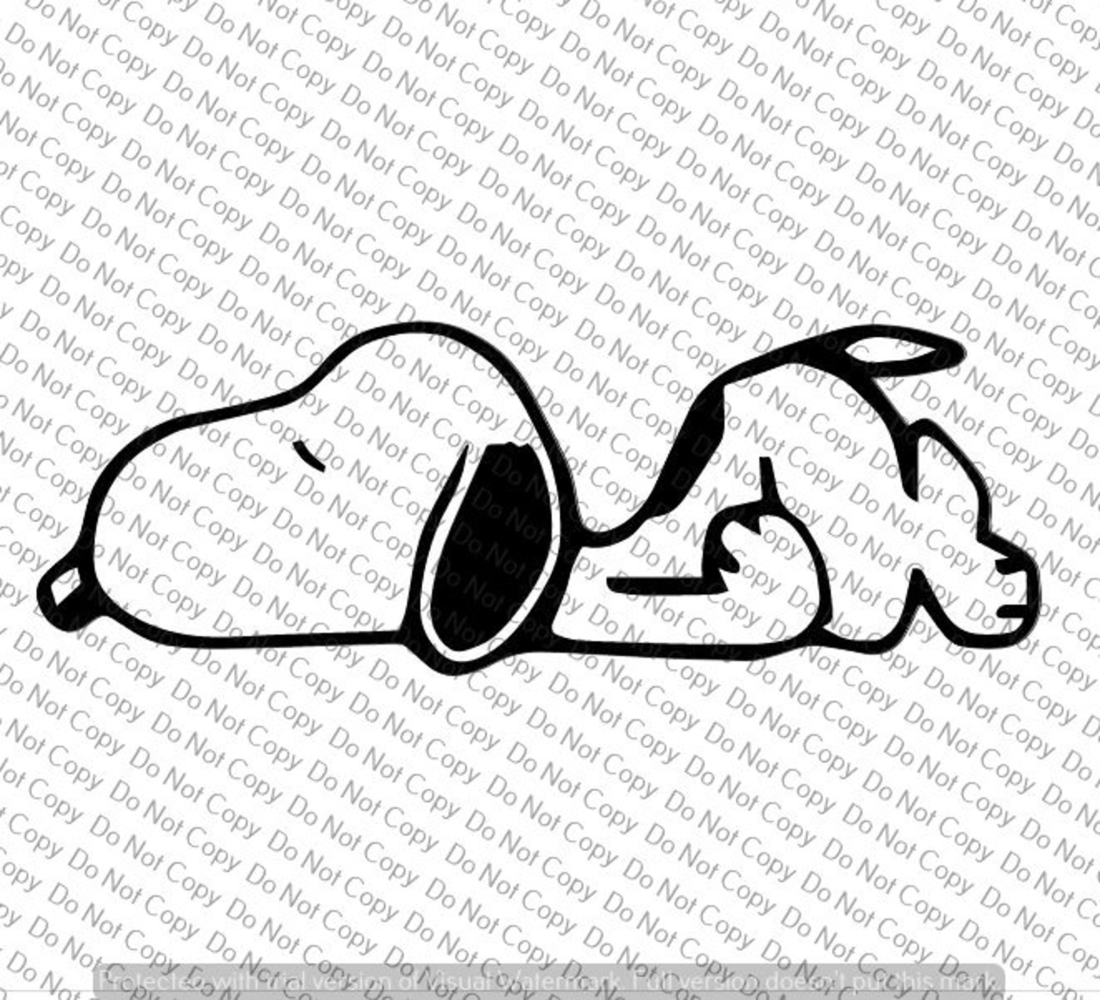 Peanuts Snoopy SVG File Cricut Design Space Silhouette Vinyl | Etsy