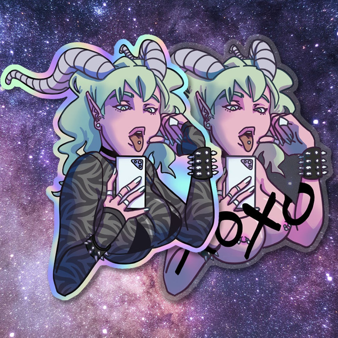 Sticker Lucy Demon Holographic / Transparent - Etsy