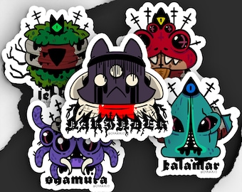 Cult of the Lamb Booty Stickers the Lamb , Narinder , Shamura , Leshy ...