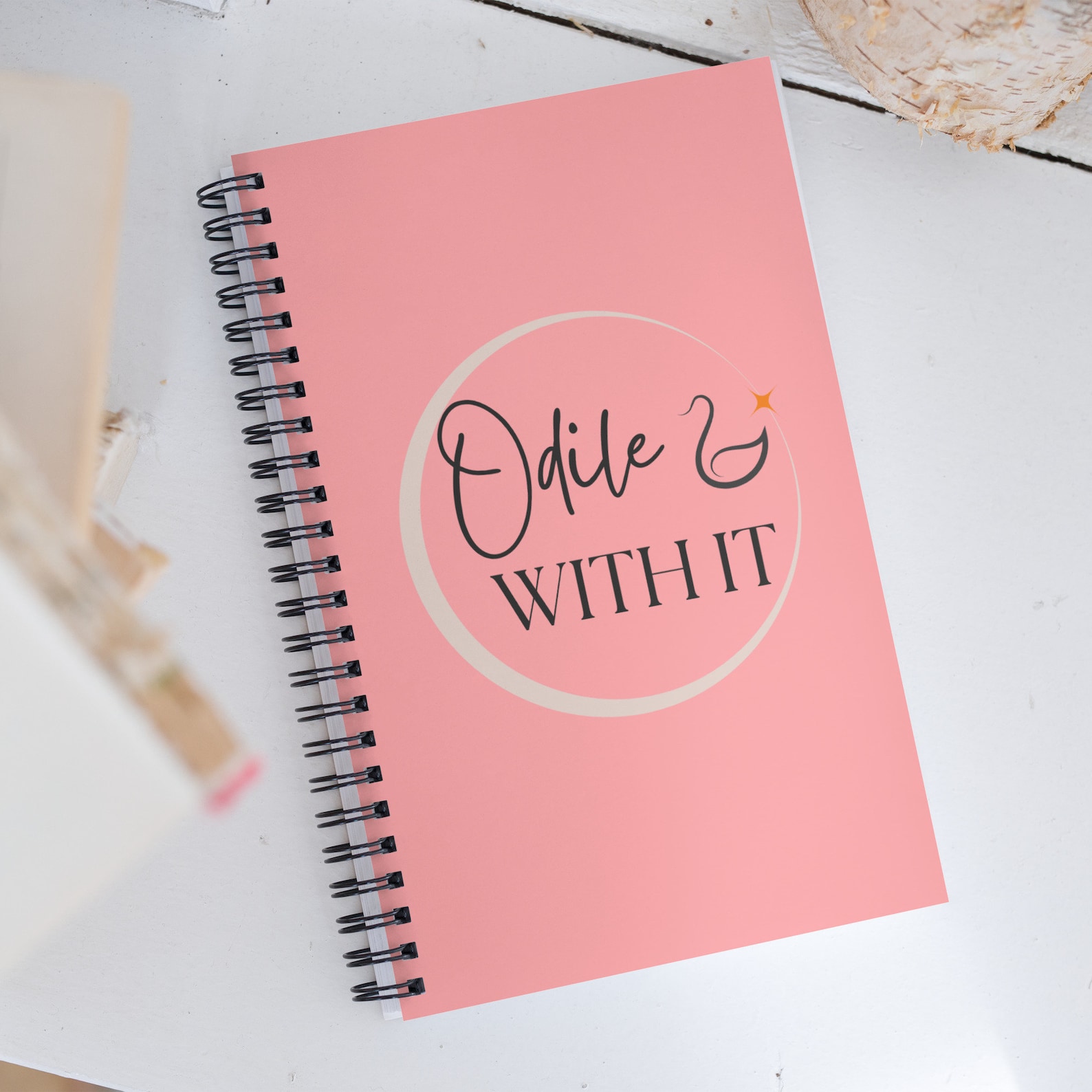 Odile With It Ballet Blank Spiral Notebook. Thought and Note Keeper ...