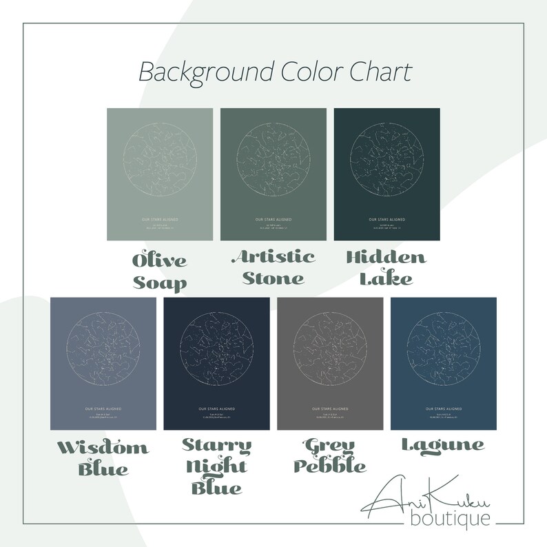 Personalized Farmhouse Boho Star Chart Print, Custom Celestial Map ...