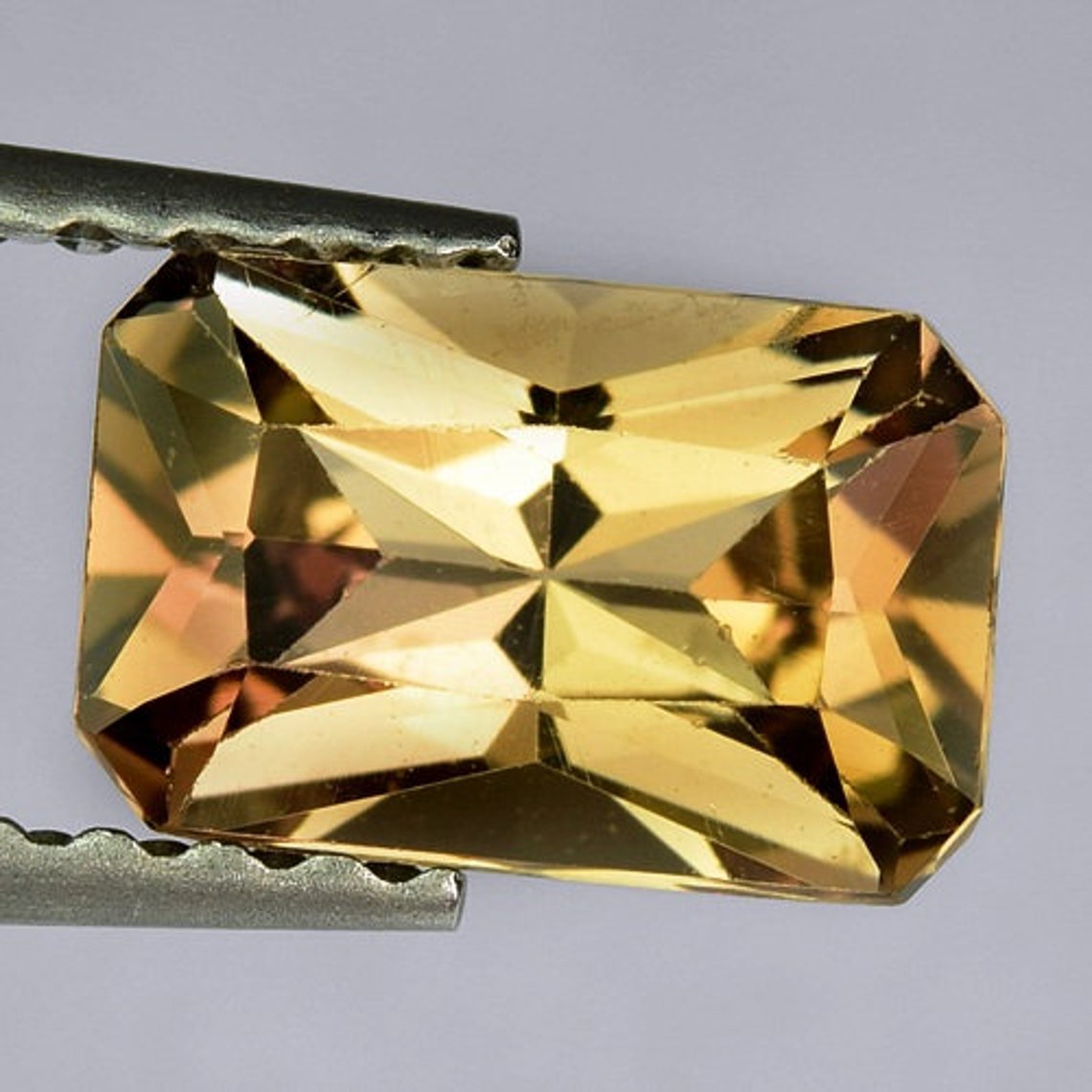 1.47cts Natural ZIRCON - Amazing Imperial Yellow Color & Full Sparkling ...
