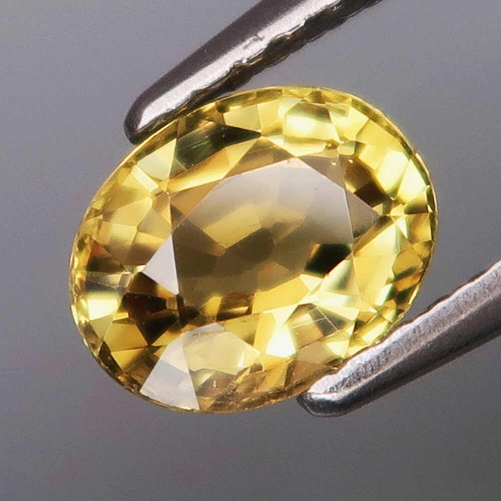 1.11cts Natural Yellow Tourmaline Eye Clean Gem Amazing Full Sparkling ...