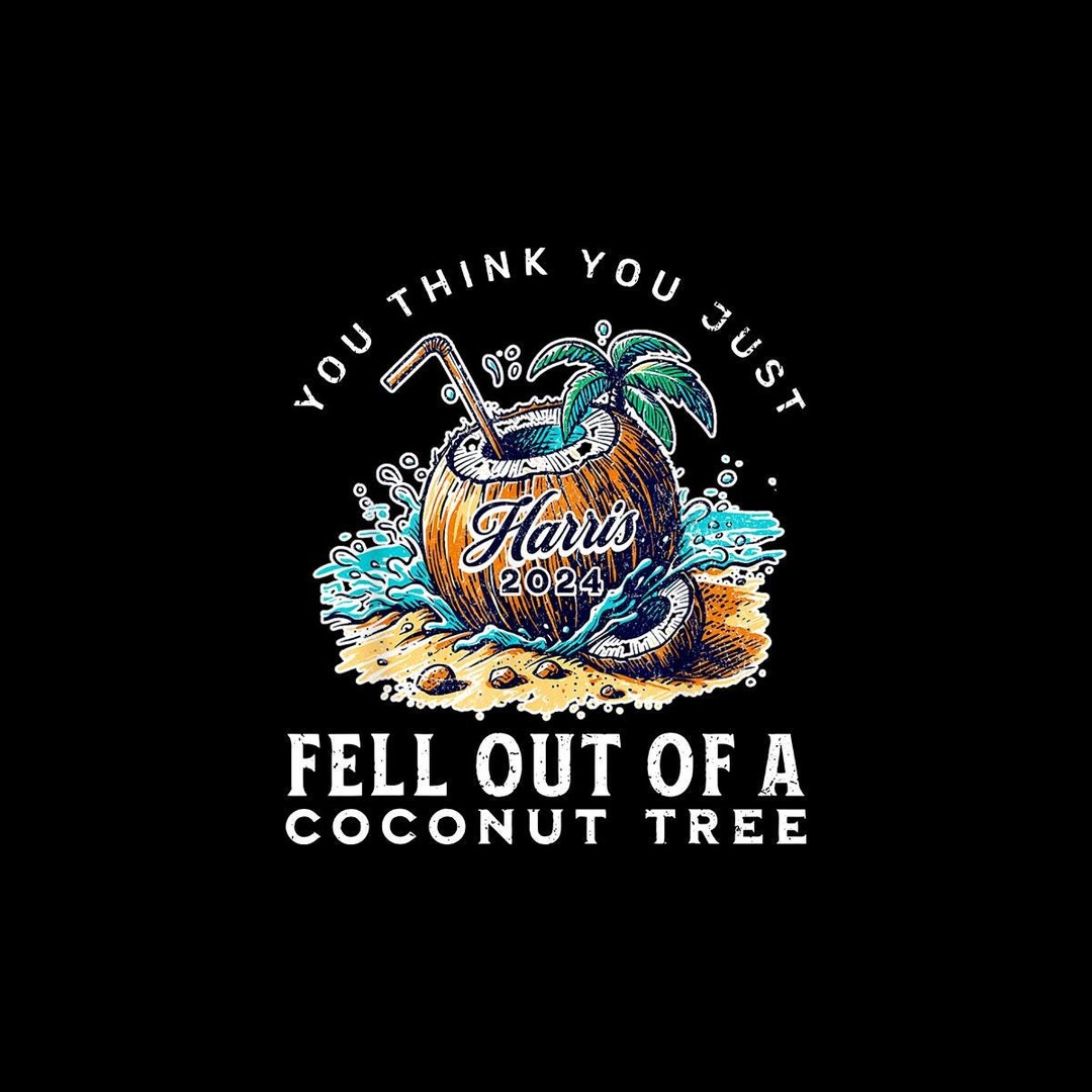 Kamala Harris, Coconut Tree, Harris for President, Election Digital PNG ...