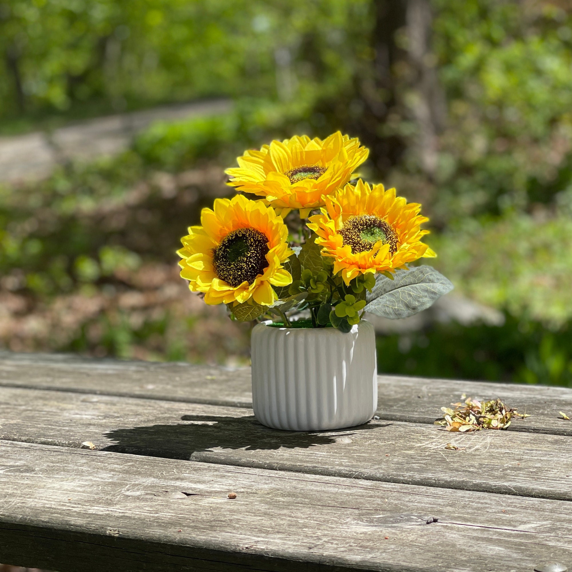 Modern Farmhouse Sunflower Arrangement-everyday Sunflower Arrangement ...