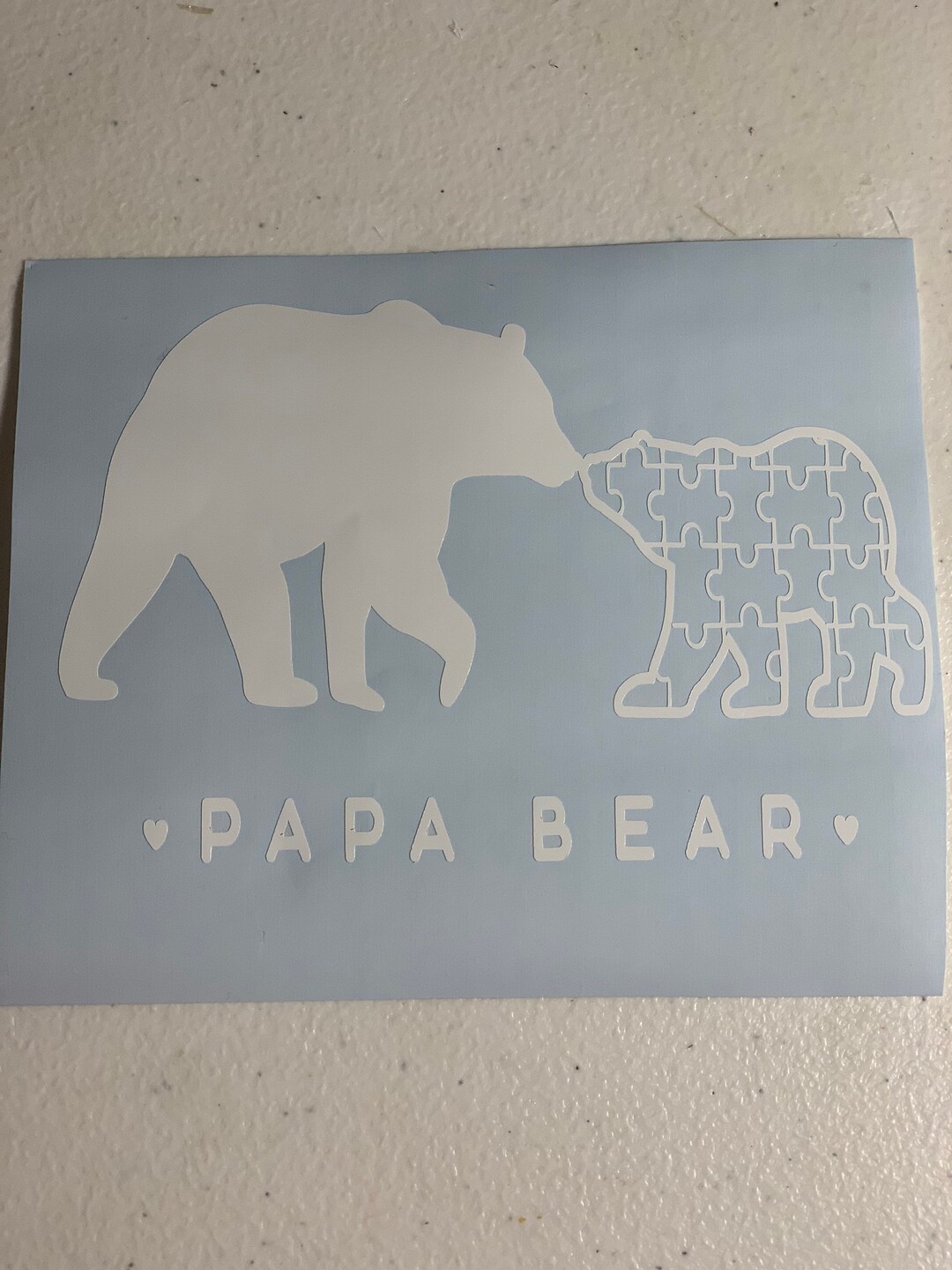 Calcomanía de papa oso y cachorro de oso - Etsy México