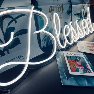 Blessed Neon Sign Custom Wall Decor, Wedding Neon Sign Wedding Gifts ...