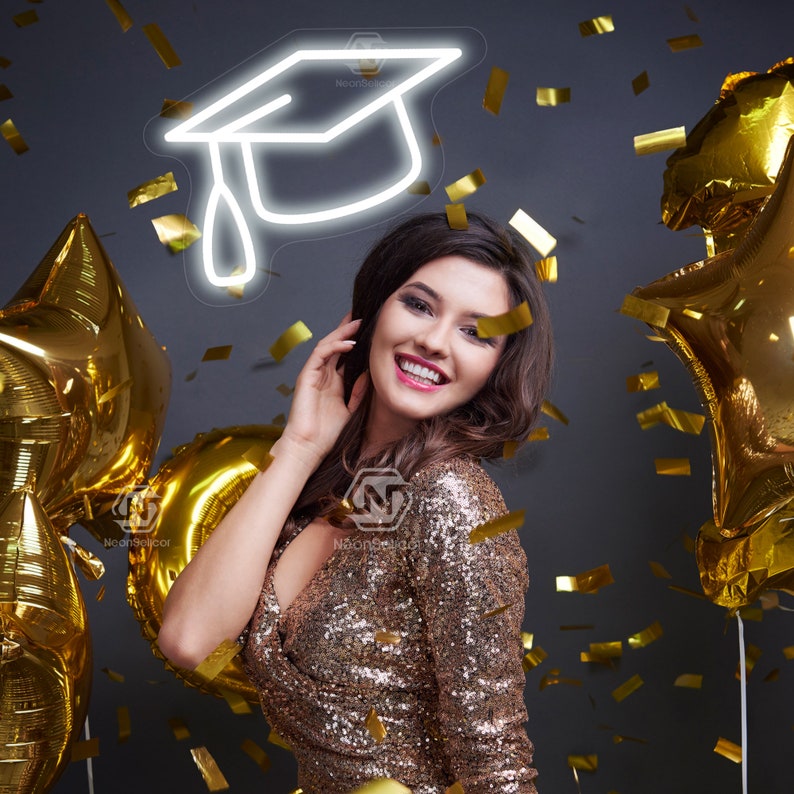 Graduation Cap Neon Sign Graduation Neon Sign Graduation - Etsy