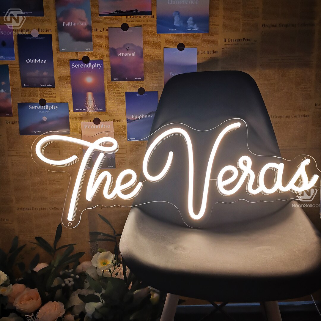 Custom Neon Name Sign Wedding Decor, Battery Neon Sign Custom Wall ...