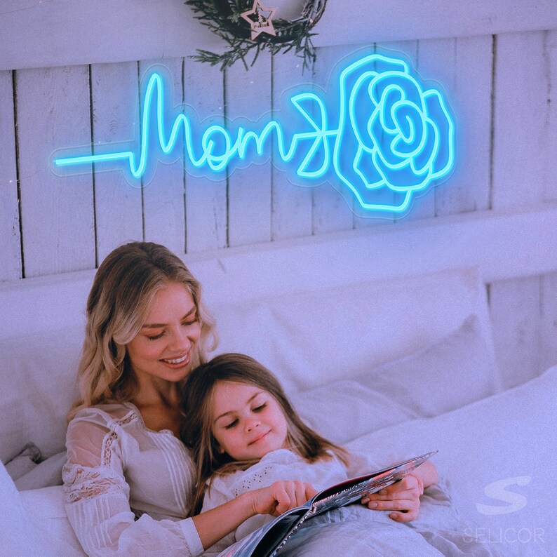 MOM Neon LED Neon Sign for Mothers Day Giftsflower Neon Sign - Etsy