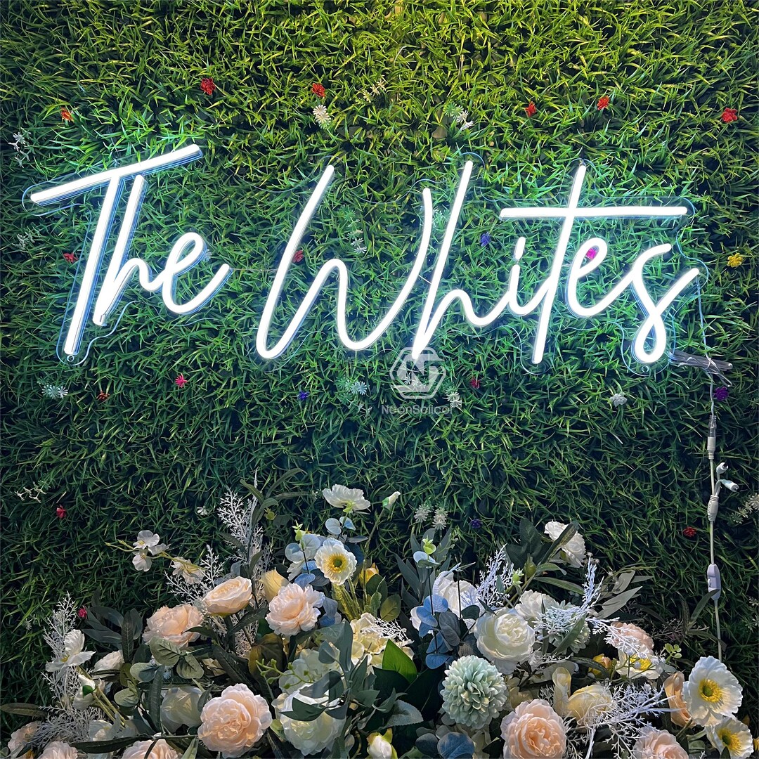 Wedding Neon Sign Custom Wall Decor, Neon Wedding Sign Wedding Backdrop ...