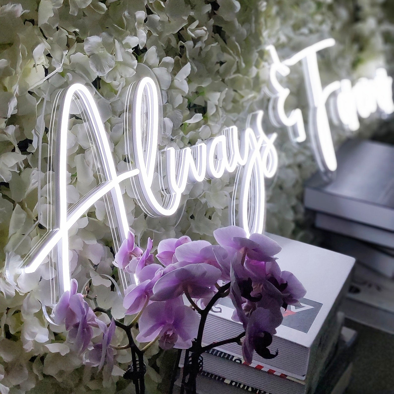 Always and Forever Neon Sign Custom Wedding Decor Neon Sign - Etsy