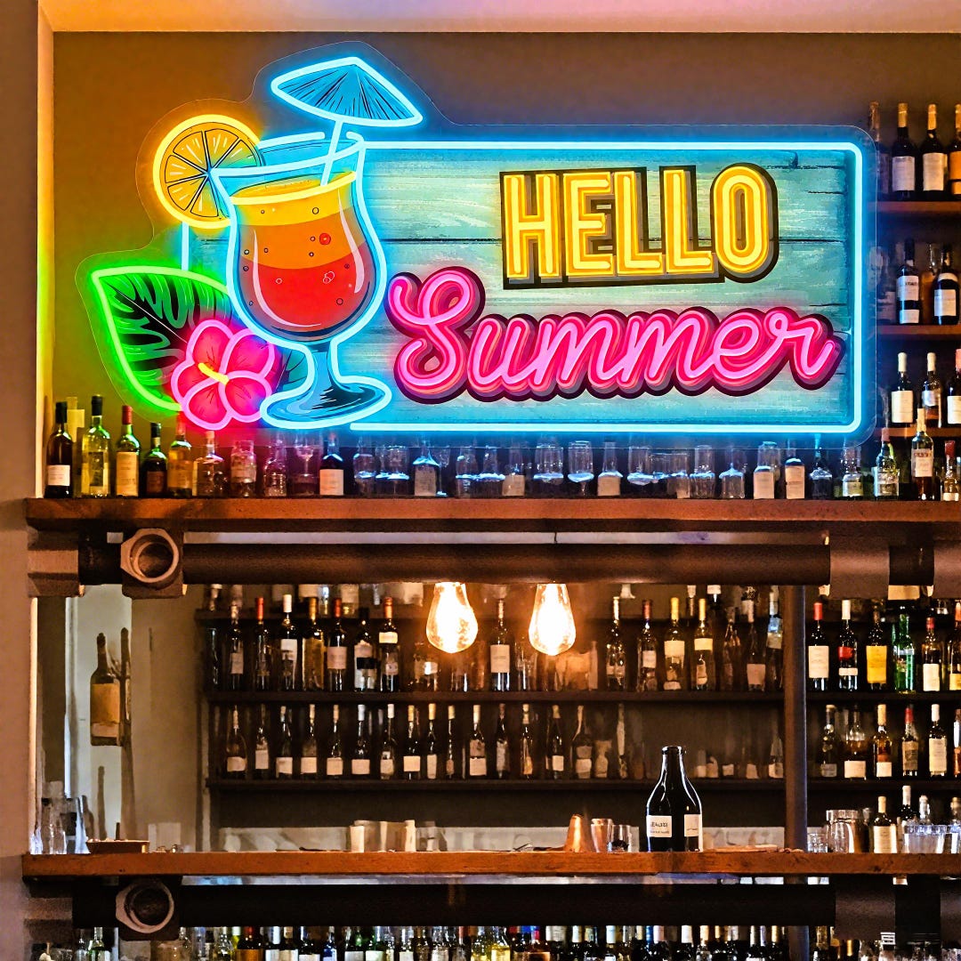 Custom Bar Neon Sign: Personalized Man Cave Decor, Whiskey Bar Art - Etsy