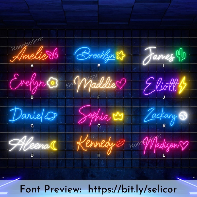 Personalized Neon Light Name Sign - Etsy
