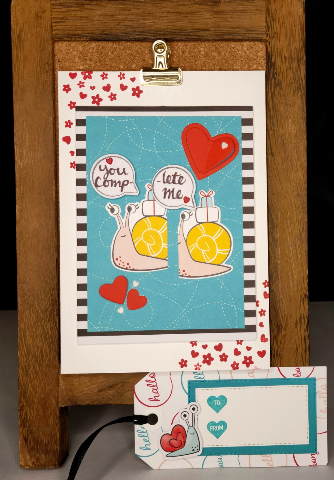 Handmade Valentine's Card - "you Complete Me" - Etsy