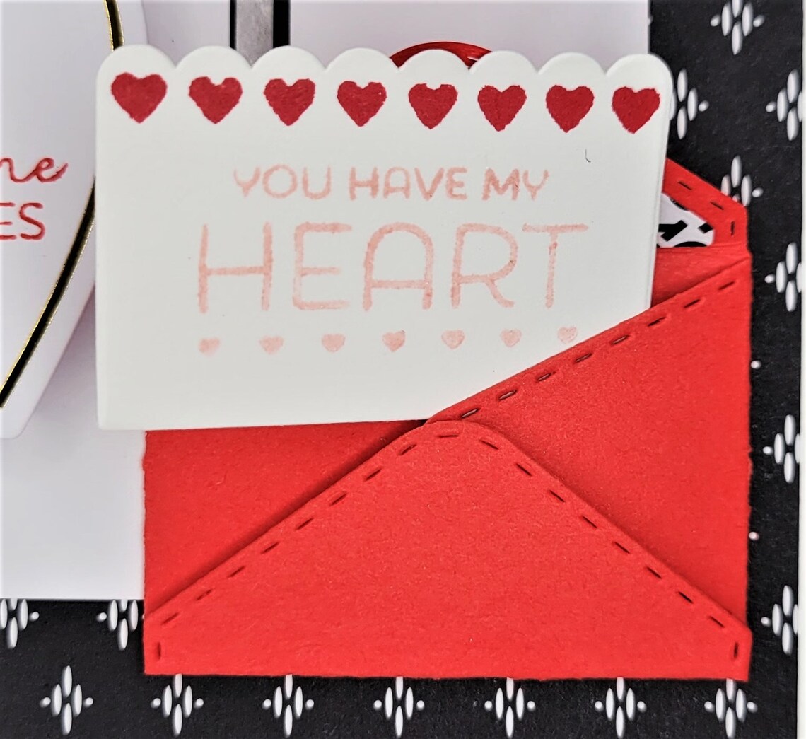 Handmade Valentine's Card Hugs and Kisses - Etsy