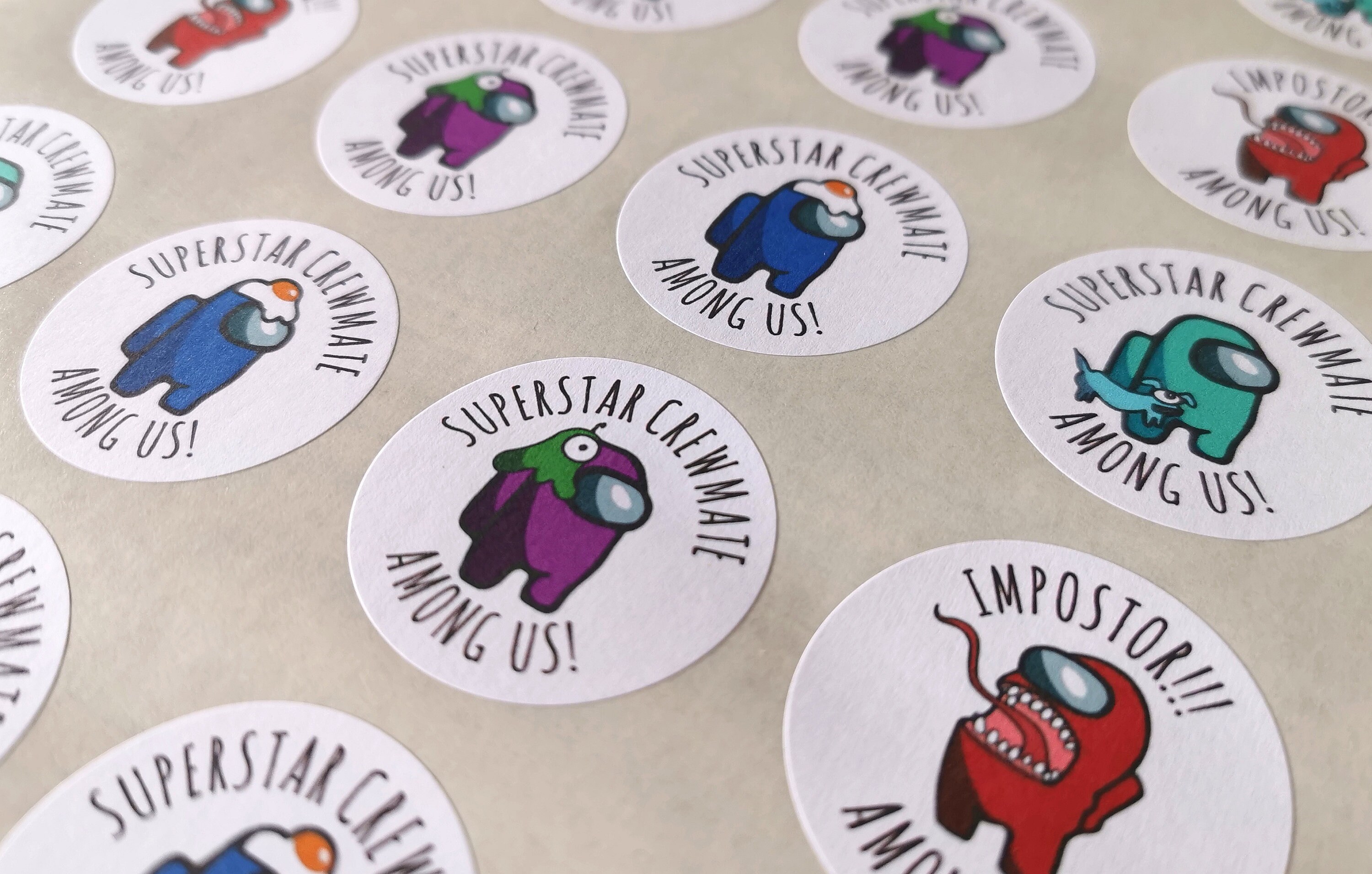 Personalised Among Us Reward Chart/stickers/among Us - Etsy UK