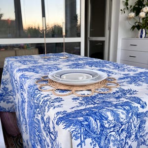 Waterproof Tablecloth. Cottagecore Decor. Table Setting. Teflon Table ...