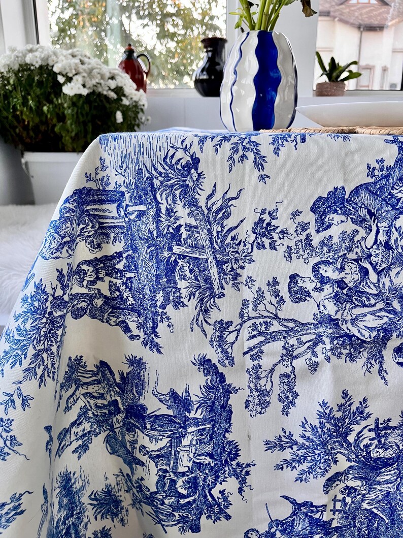 Waterproof Tablecloth. Cottagecore Decor. Table Setting. Teflon Table ...