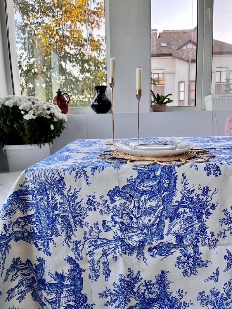 Waterproof Tablecloth. Cottagecore Decor. Table Setting. Teflon Table ...