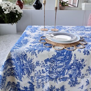 Waterproof Tablecloth. Cottagecore Decor. Table Setting. Teflon Table ...