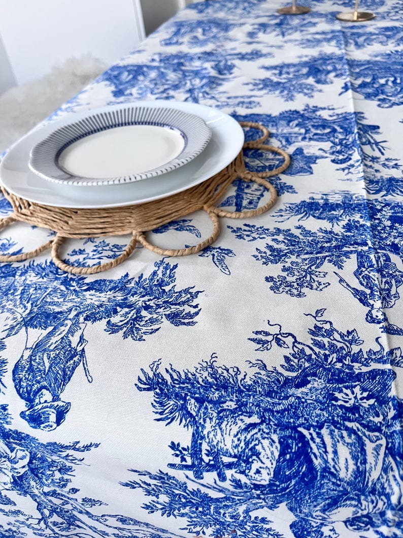 Waterproof Tablecloth. Cottagecore Decor. Table Setting. Teflon Table ...