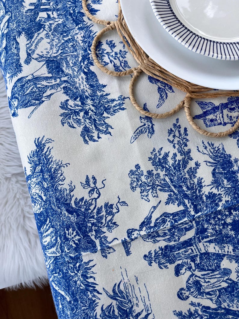 Waterproof Tablecloth. Cottagecore Decor. Table Setting. Teflon Table ...